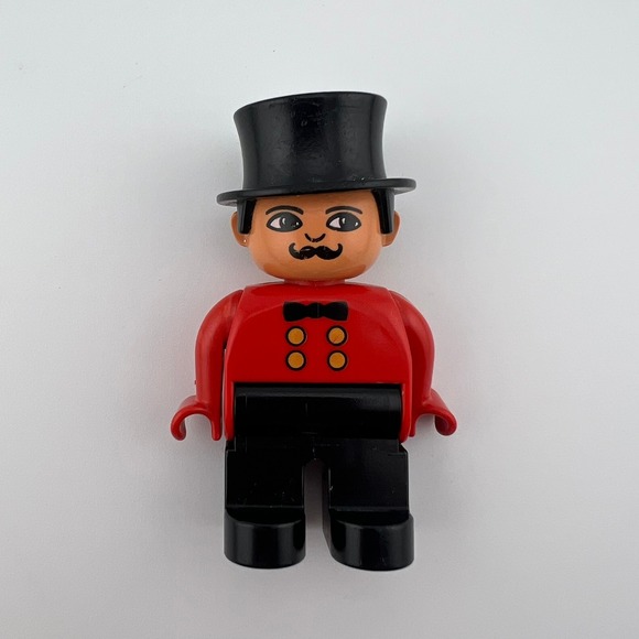 Toys | Vintage Lego Duplo Ringmaster Figure Red Coat Top Hat Vintage ...